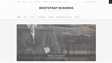 Bootstrap Business A Free Drupal Theme Based On Bootstrap Drupal 4u