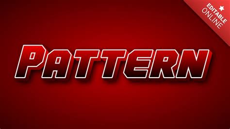 Pattern Text Effect Generator