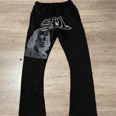 Flared Stacked Sdl Skydalimit Sweats Xl Fits A Depop