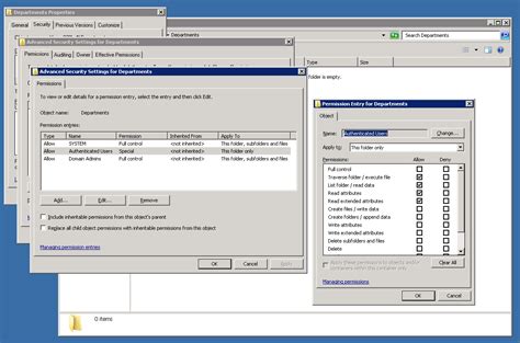 Solved How To Correctly Assign NTFS Permission On Windows 2008 Share Folder Experts Exchange