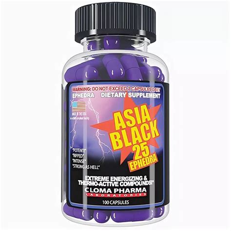 Купить Cloma Pharma Asia Black 100 капс. - Интернет-магазин Gladiator