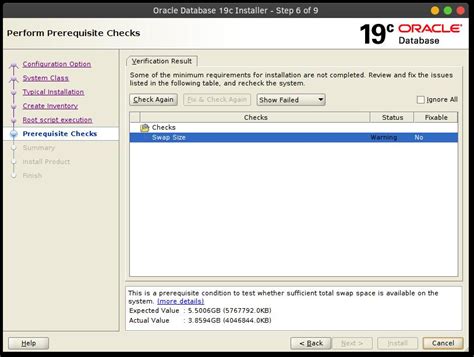 Oracle Install Swap Size Manjaro Dot Site