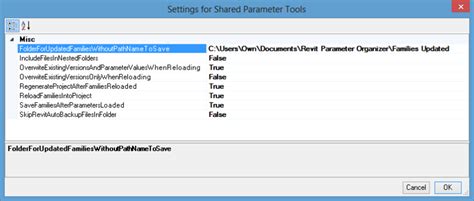 Revit Parameter Organizer Settings Of Shared Parameter Tools RevitNetAddinWizard