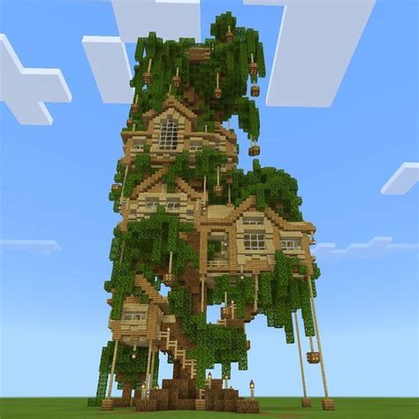 Minecraft Treehouse Blueprints