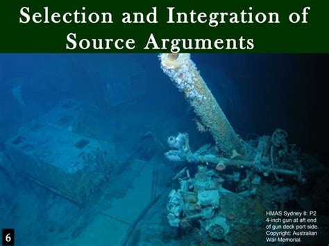Finding Hmas Sydney Chapter 6 Selection And Integration Of Constraints Ppt