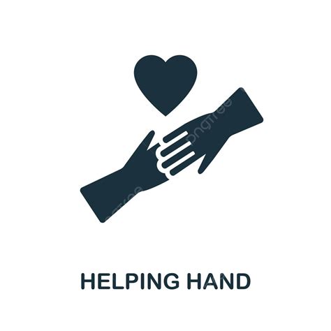 Social Helping Hand Icon For Web Design And Infographics Vector