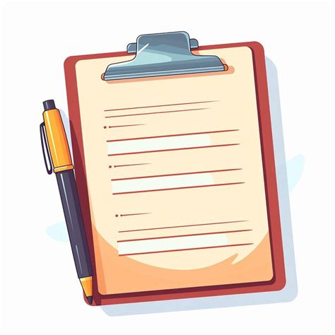 Premium Photo Assignment Paper With Checklist Cartoon Vector Icon