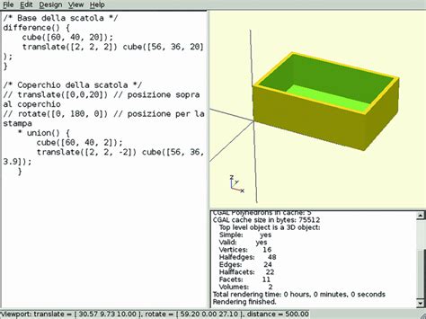 Discovering Openscad Part 1 Basic Functions Open Electronics