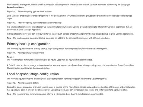 Protection Policy For Protecting The Powerstore Resources Dell Powerprotect Data Manager