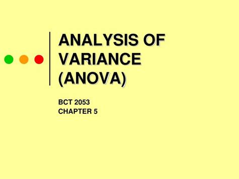 PPT ANALYSIS OF VARIANCE ANOVA PowerPoint Presentation Free