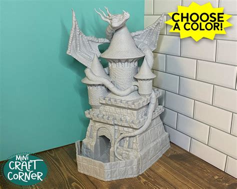 Dragon Dice Tower 3d Printed Dice Tower Tabletop Gaming Gaming