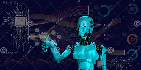 Ai Learning Making Algorithm On Computer Chip Circuit Data Network Diagram Dash Board Business
