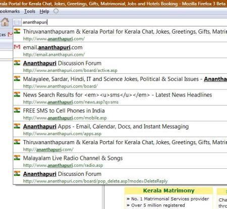 Firefox B Location Bar Autocomplete With Title Address TECK IN