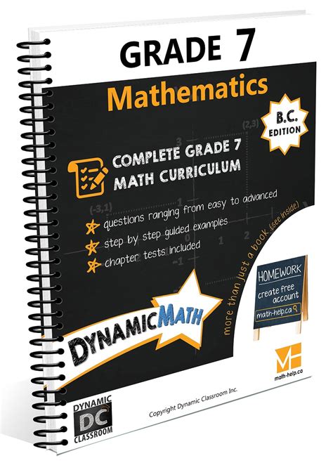 Dynamic Math Bc Gr 6 Workbook The Learning House