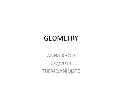 PPT GEOMETRY PowerPoint Presentation Free Download ID