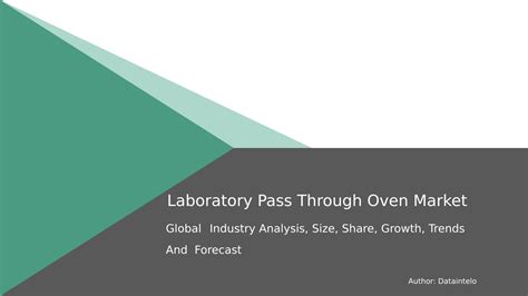 Laboratory Pass Through Oven Market Report Global Forecast From 2025