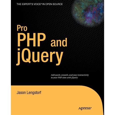 expert s voice in open source pro php and jquery paperback