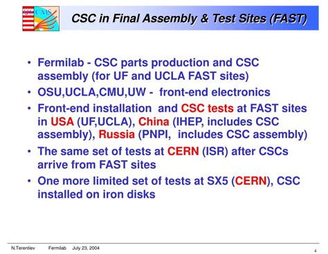 PPT FAST Site EMU CSC Test Results A Global View From ROOT PowerPoint Presentation ID 5621362
