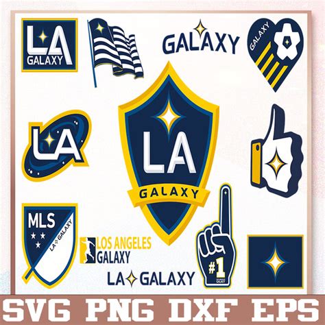 Bundle 12 Styles Mls La Galaxy Soccer Team Svg La Galaxy Sv Inspire