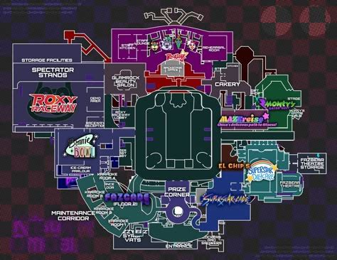 Fnaf Security Breach Map Layout