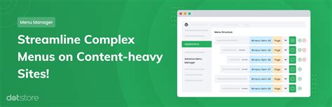 Extension Advance Menu Manager —