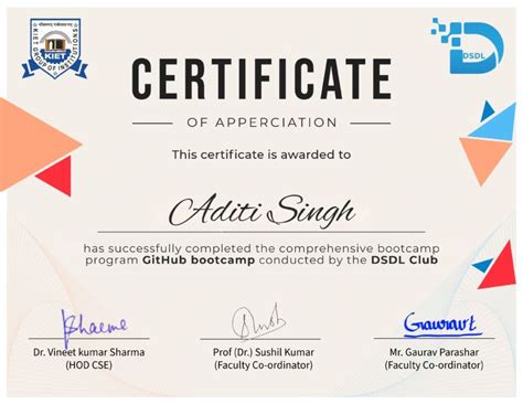 Excited To Share That I Completed A Github Bootcamp This Semester Organized By Dsdl Kiet