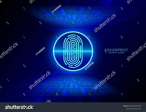 Graphics Design Fingerprint Concept Security Access Stock Vector Royalty Free 2230474479