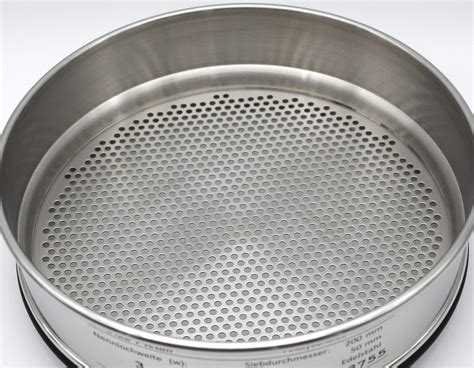 Test Sieve ⌀ 200 Mm Round Apertures 3 25 Mm Iso 5223 Estore