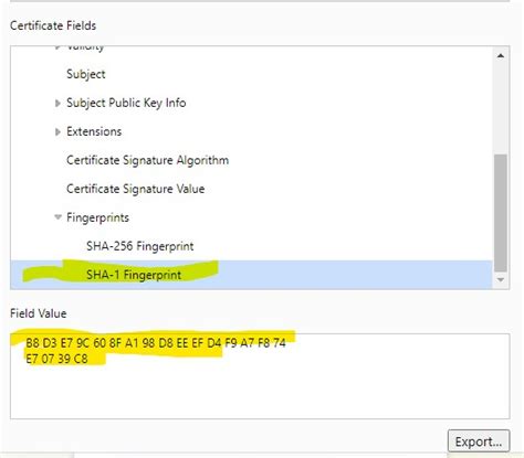 thumbprint to get horizon uag to talk to connection server r