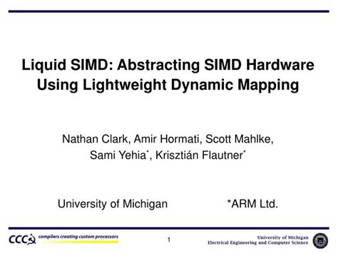 Ppt Liquid Simd Abstracting Simd Hardware Using Lightweight Dynamic