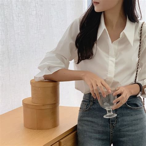 베니토 [4천장돌파][made] 죠니 카라 핀턱 셔츠 신상 하객 하객룩 오피스 오피스룩 기본 무지 블라우스 소매 봄 베스트 여성 데일리