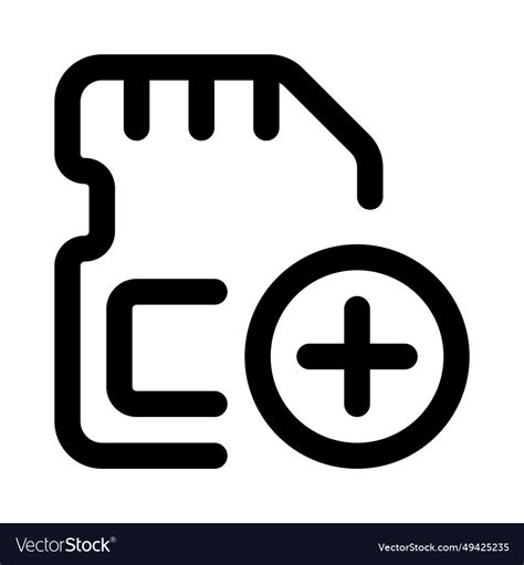 Insert Sd Card Into Device For Use Royalty Free Vector Image
