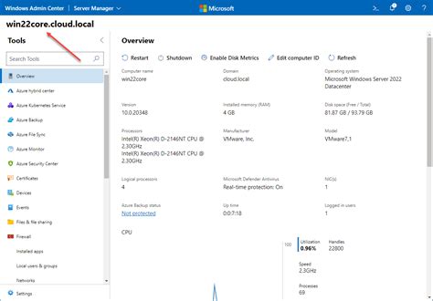 install windows server 2022 core