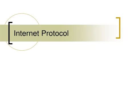 Ppt Internet Protocol Powerpoint Presentation Free Download Id