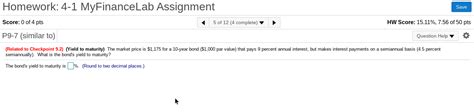 Solved Homework 4 1 Myfinancelab Assignment Save Score 0