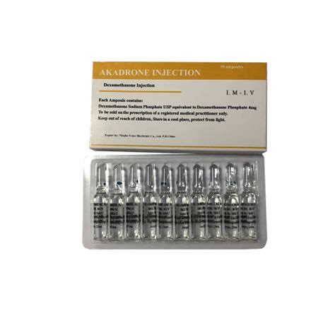 Gmp Dexamethasone 인산염 주입 4mg Ml 의 고품질 Gmp Dexamethasone 인산염 주입 4mg Ml