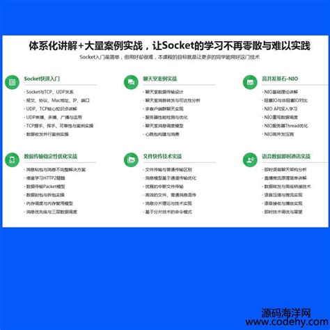 2541 java socket网络编程进阶与实战 12 4g 源码海洋网