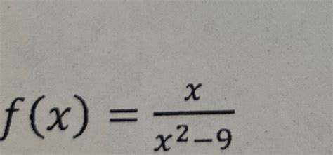 solved f x xx2 9 ﻿second dertivative
