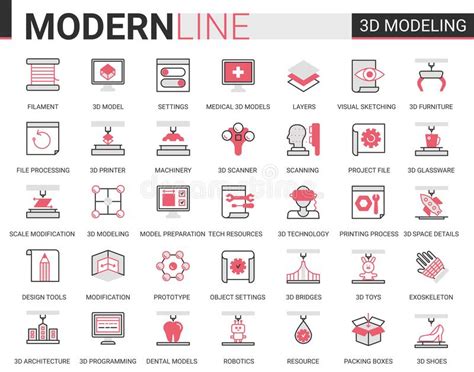 Vector Cyber Security Technology Ultra Modern Outline Line Icons For Web And Apps Stock Vector