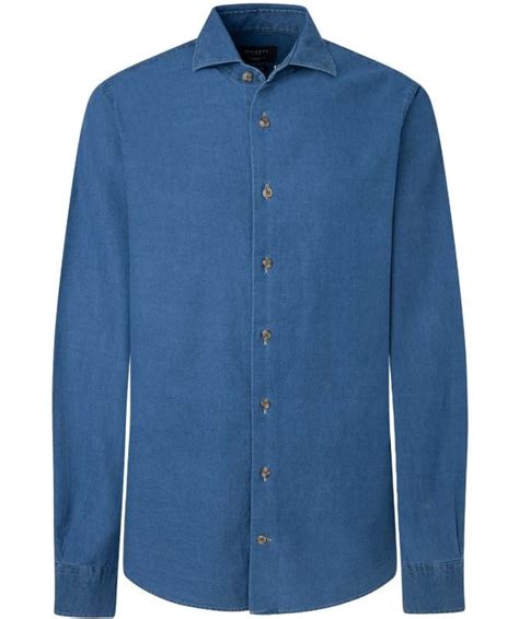Hackett Blue Classic Fit Denim Shirt Jules B