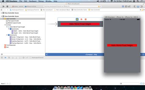 Ios Setting Fixed Height For Ios8 Today Extension Using Auto Layout
