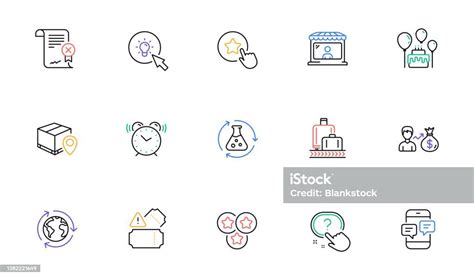 웹 사이트 인쇄를위한 별 에너지 및 Sallary 라인 아이콘 디자인용 벡터 기포에 대한 스톡 벡터 아트 및 기타 이미지