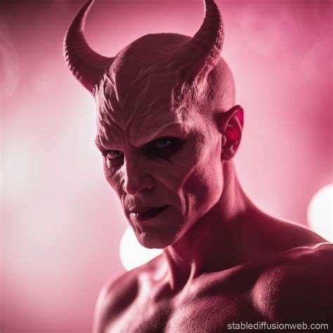 Human Demon Hybrid With Pink And White Skin Stable Diffusion Online