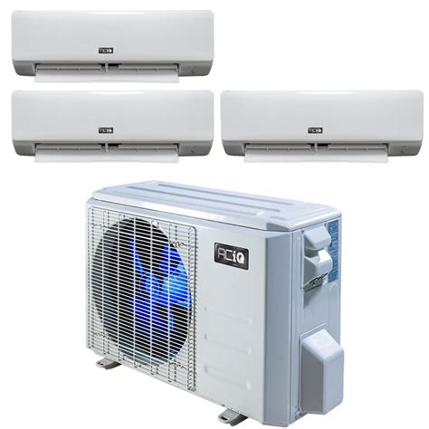 27000 Btu 246 Seer2 Aciq 3 Zone Wall Mounted Mini Split System W