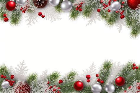 Christmas Border Backgrounds Decoration Branch Free Photo Rawpixel