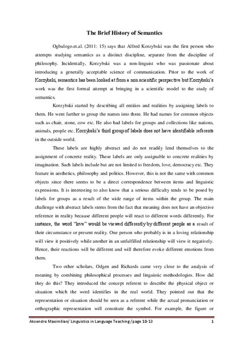 Doc Brief History Of Semantics