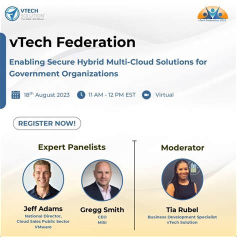 Cloud Security Operations Networking Event Federal Vtech Vtech Solution Inc