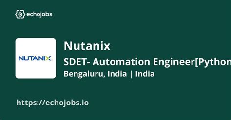 Nutanix Is Hiring Sdet Automation Engineer[system Test Python Java] Bengaluru India India