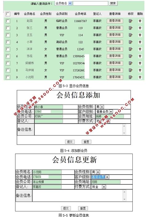 健身中心会员管理系统的设计与实现 ssh mysql jsp 56设计资料网