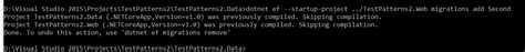C Net Core Entity Framework Add Migration For Context In Class